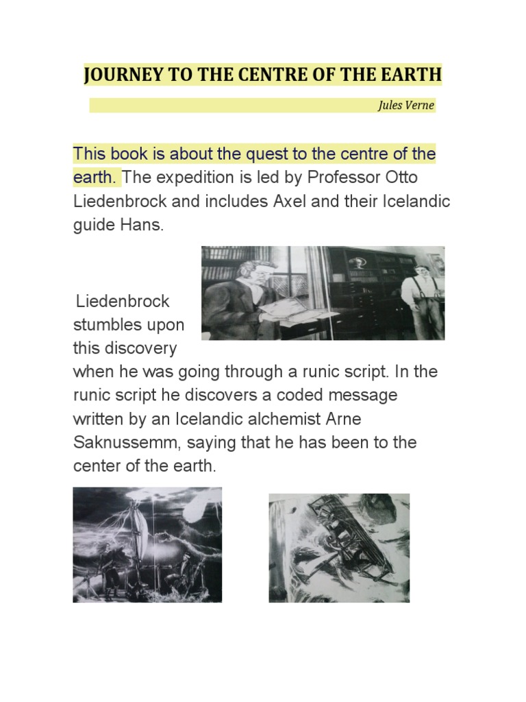 Journey To The Centre of The Earth | PDF