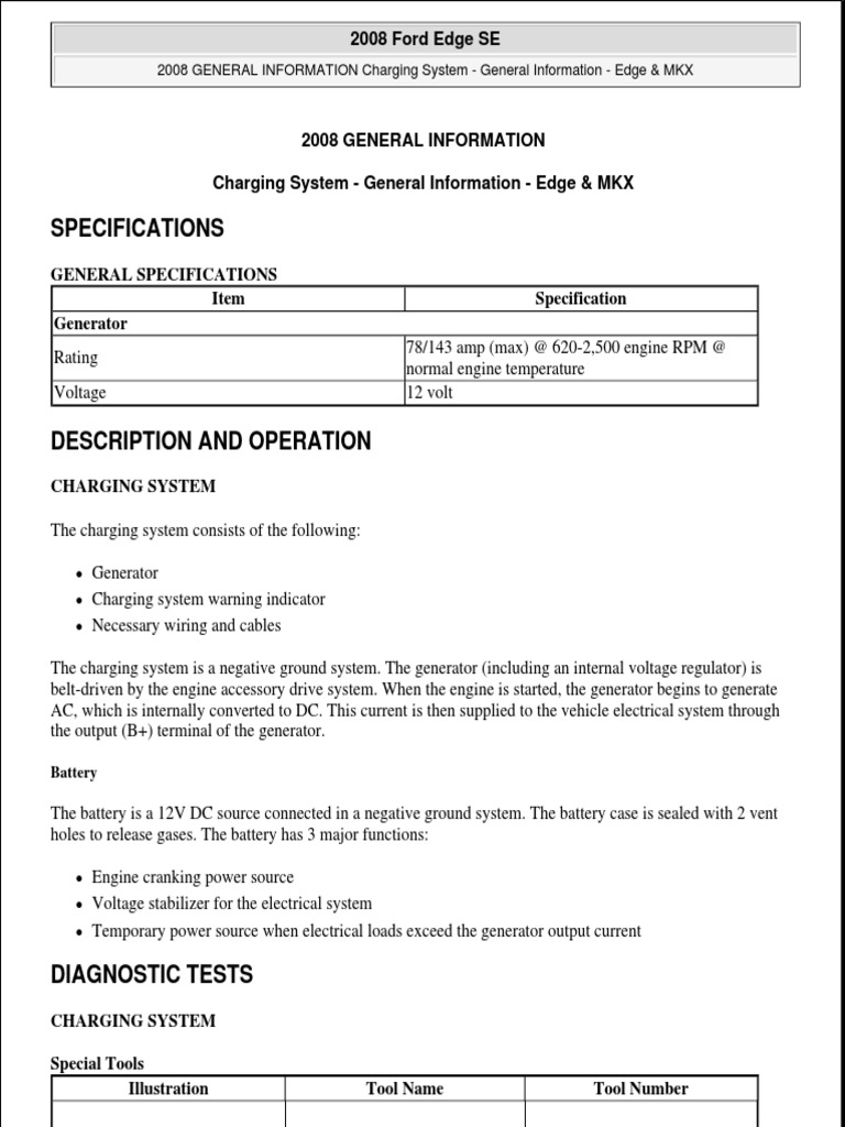 Charging System General PDF | PDF | Electric Generator | Voltage