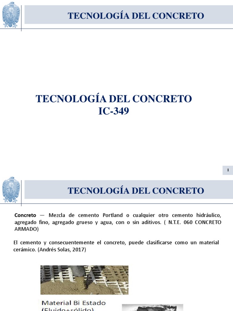 Introduccion Tecnologias Del Concreto PDF | PDF | Hormigón | Cemento