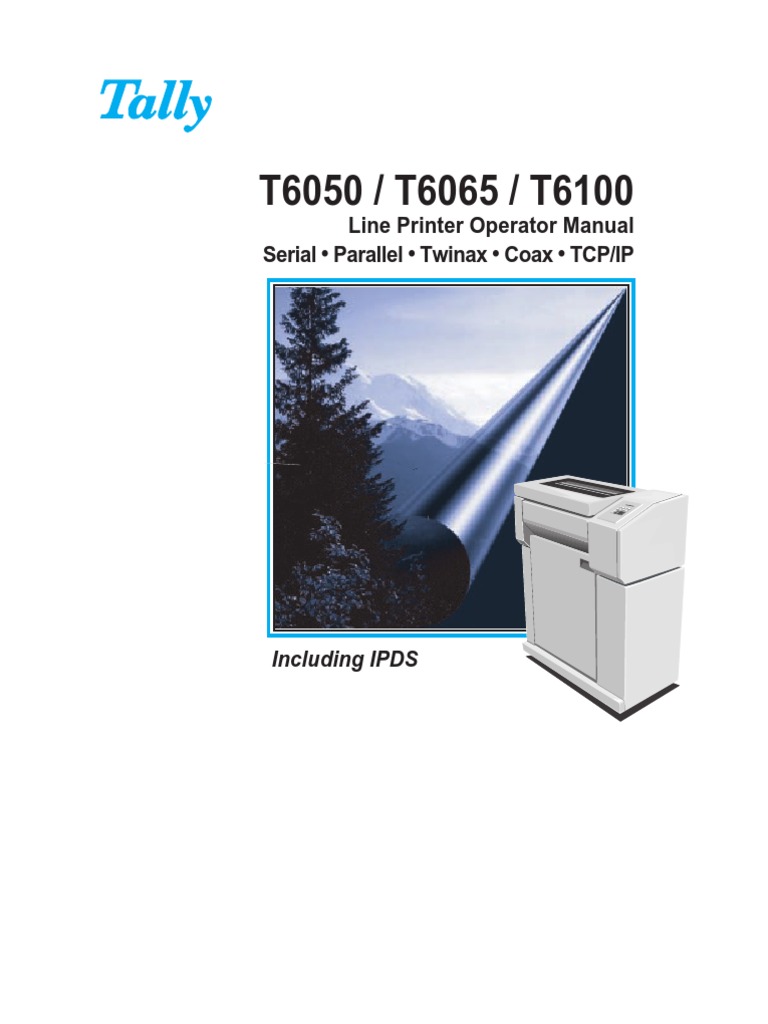 Tally T6100 | PDF | Menu | Menu (Computing)