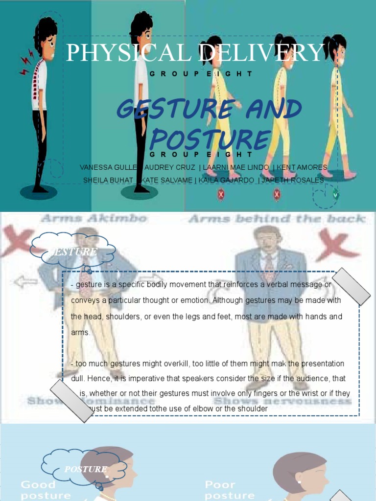 Physical Delivery: Gesture and Posture | PDF | Gesture | Semiotics