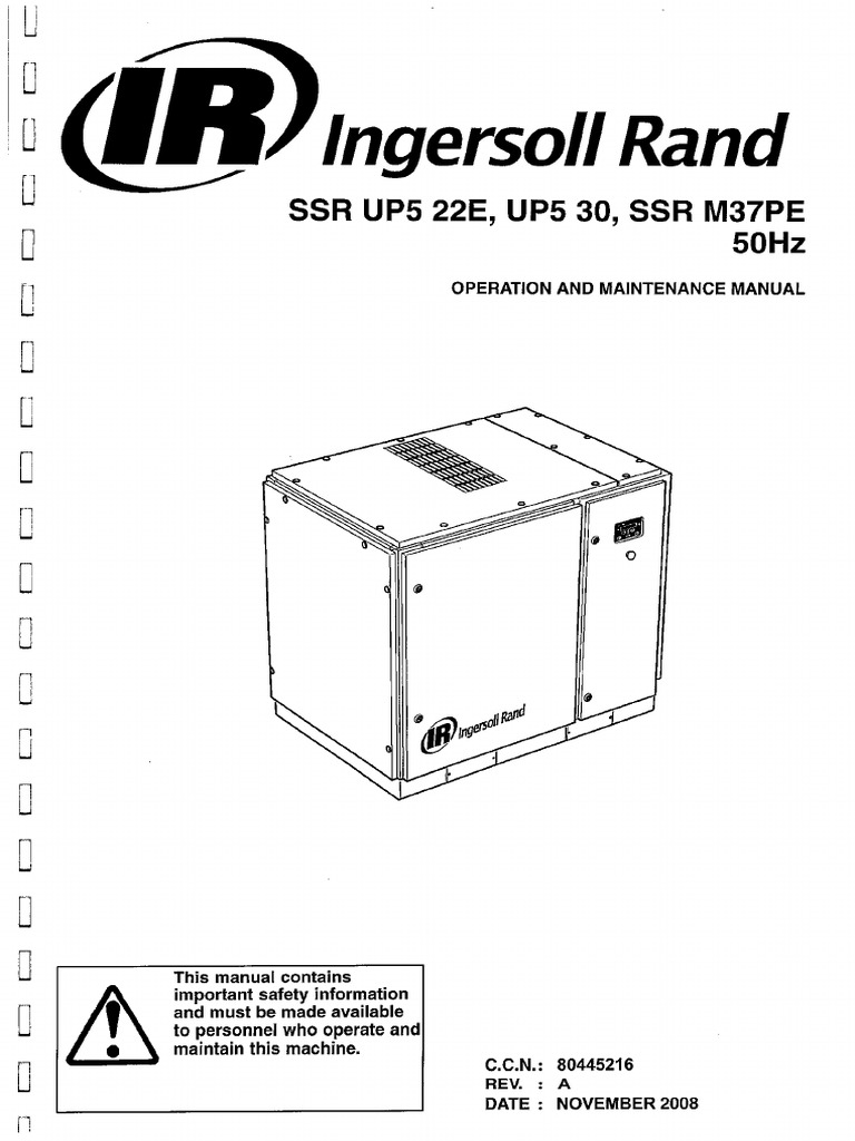 Ingersoll Rand Compressor Service Manual