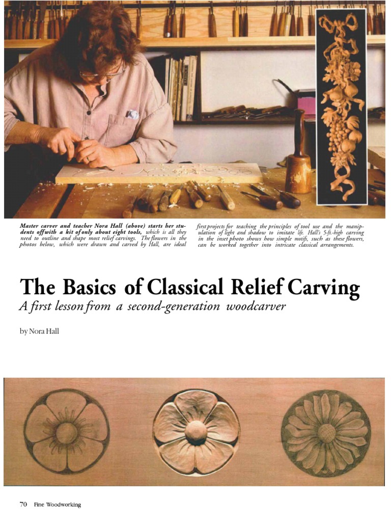 Basics of Classical Relief Carving | PDF | Wood Carving | Crafts & Hobbies
