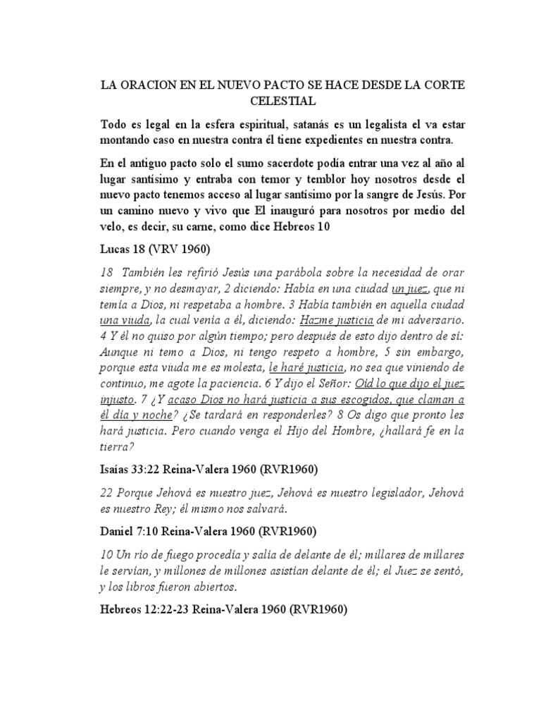 La Corte Celestial | PDF | Jesús | Oración