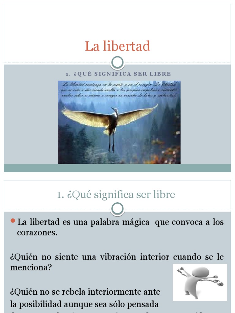 La Libertad Pdf Libertad Autodeterminación