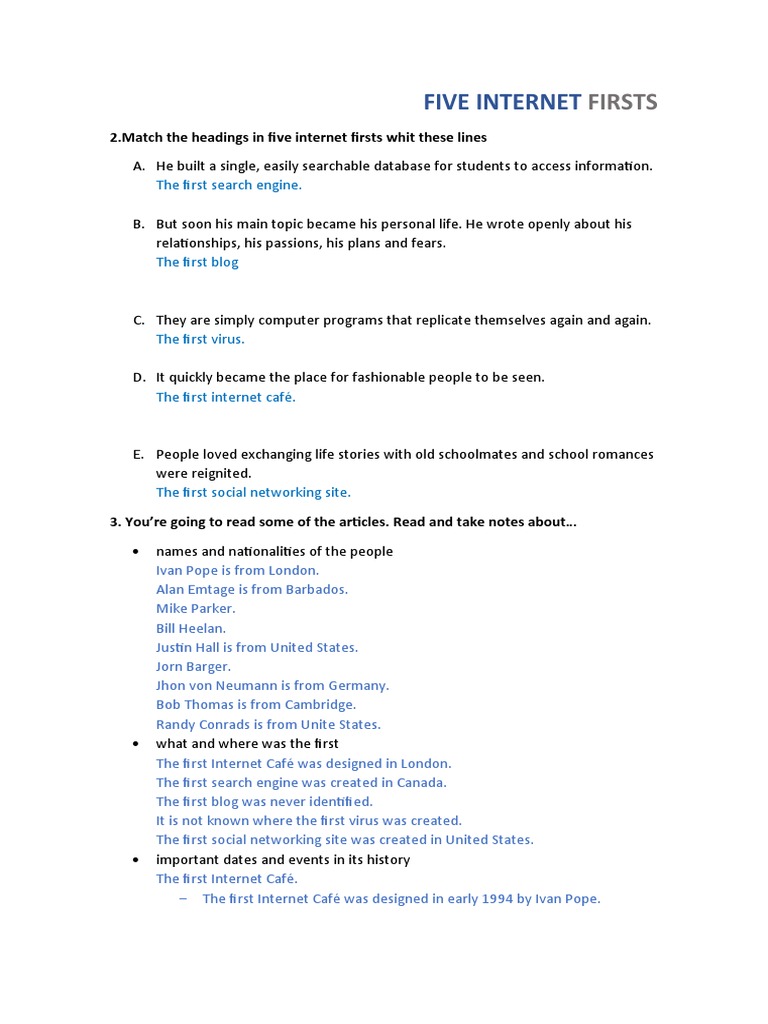 Five Internet: Firsts | PDF | Social Networking Service | Facebook