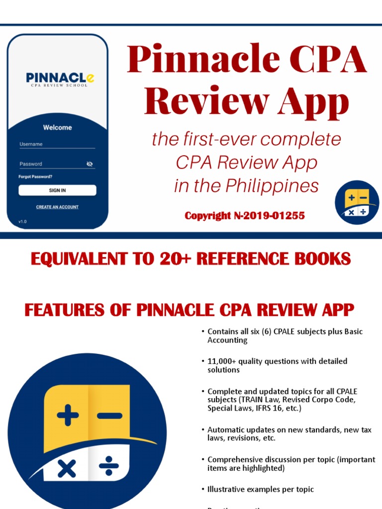 Pinnacle CPA Review App Packages PDF | PDF | Mobile App | Accounting