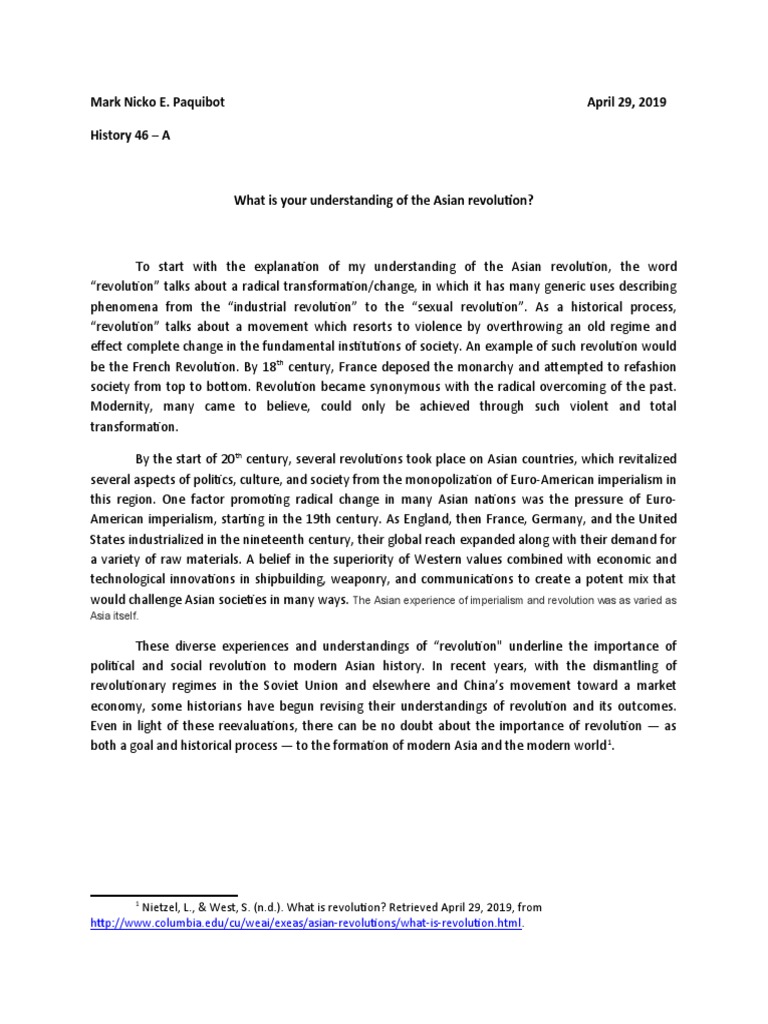 Understanding the Asian Revolution | PDF | Revolutions | Imperialism