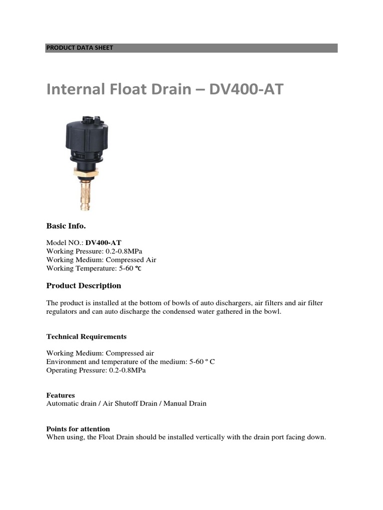 DV400-AT Data Sheet | PDF