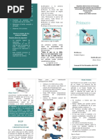 Triptico de Primeros Auxilios | PDF | Salud y bienestar | Medicina