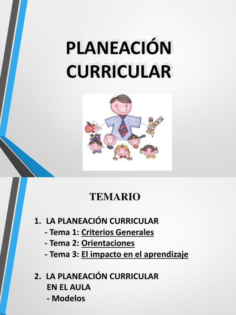 Planeacion Curricular | PDF | Plan de estudios | Planificación