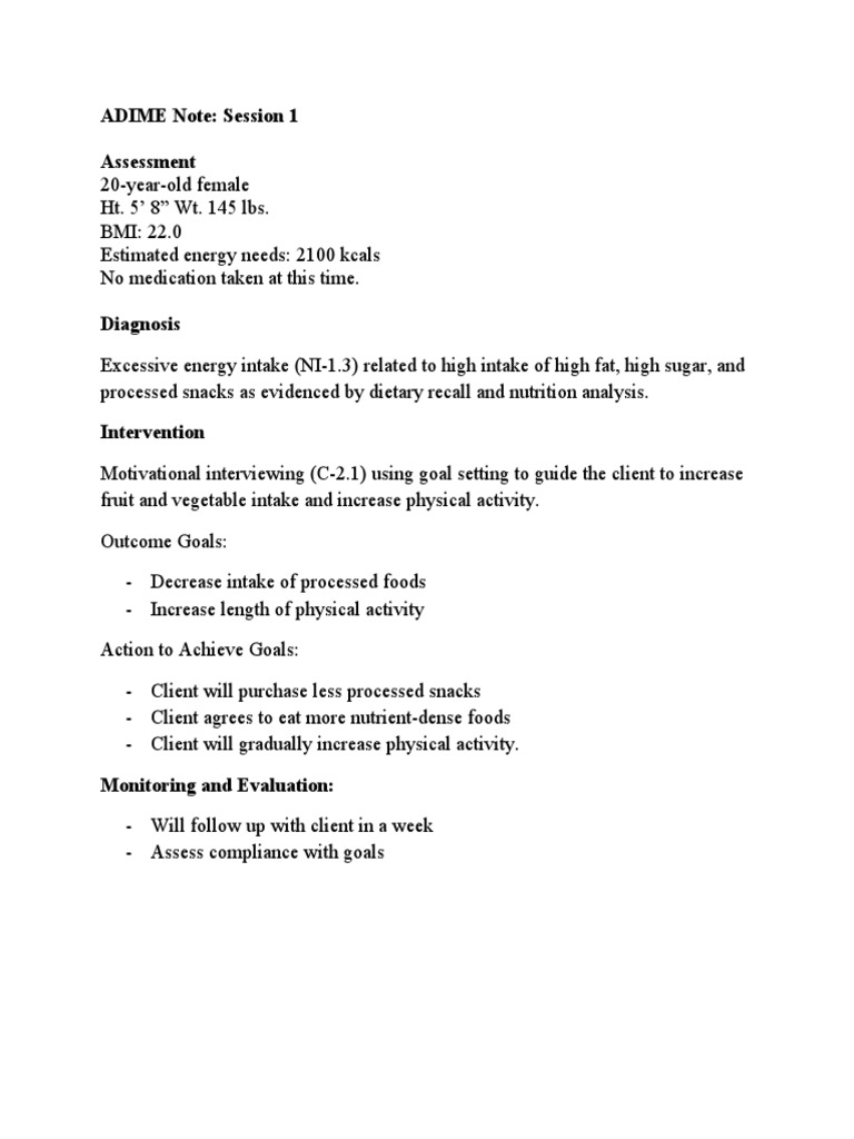 Adime Notes | PDF | Self-Improvement | Wellness