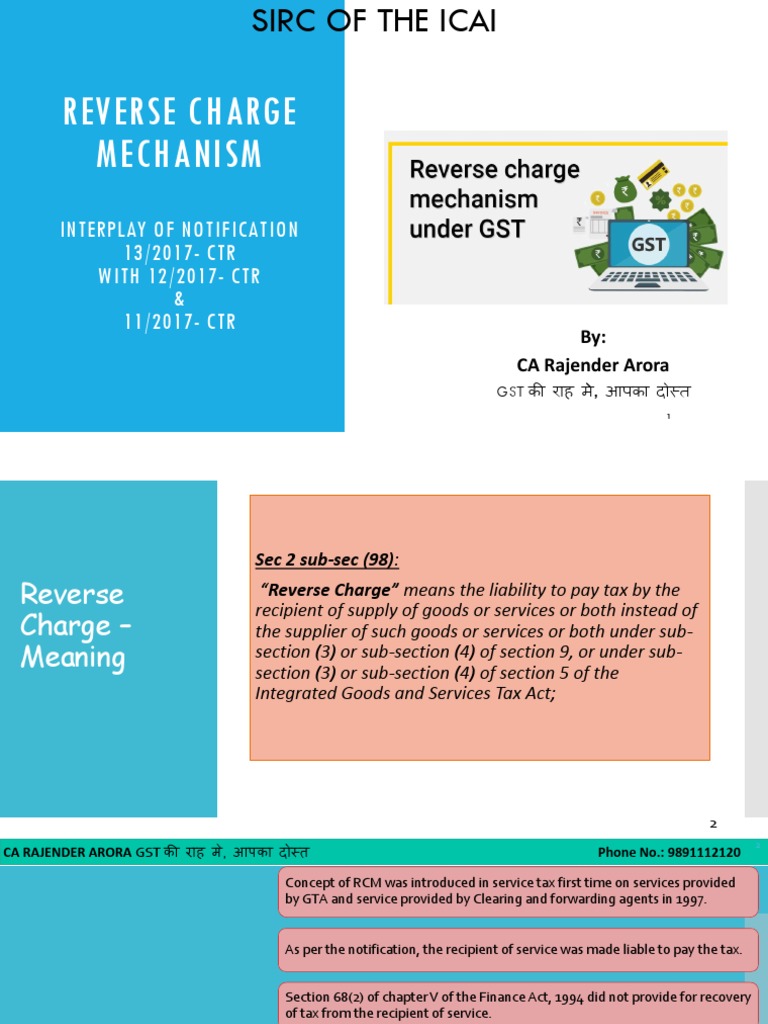 2.reverse Charge Mechanism | PDF | Invoice | Value Added Tax