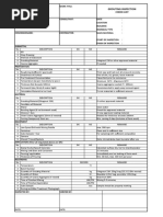 Check List For Grouting Work: Material Checking | PDF