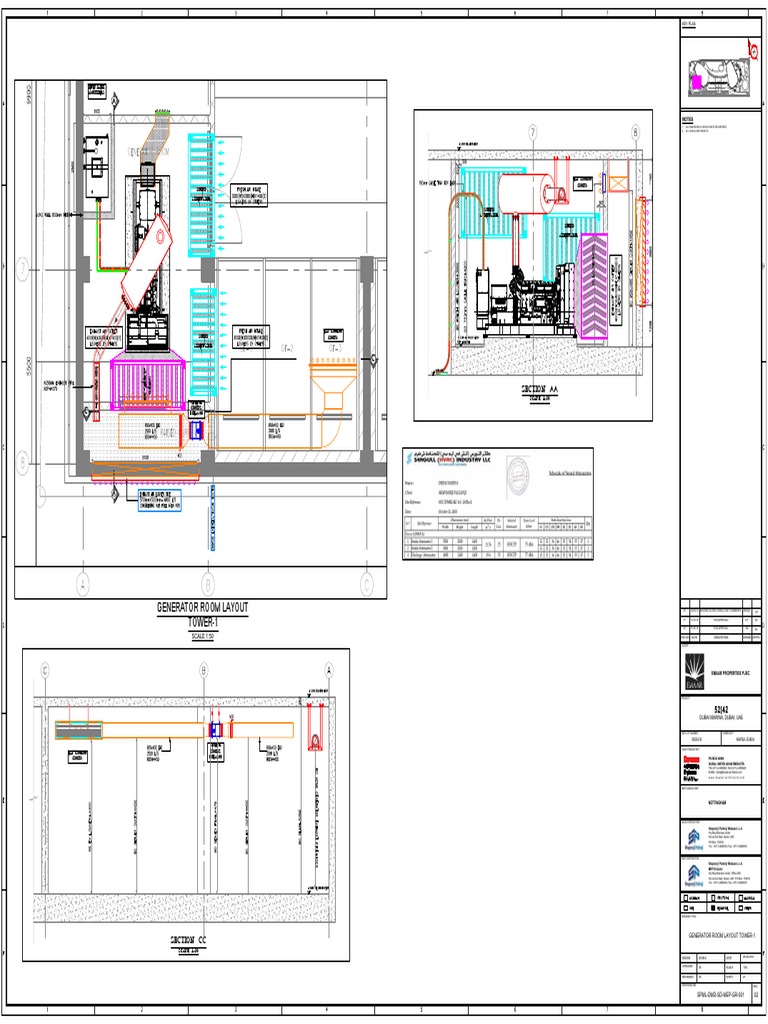 Generator Room Layout - Tower 1 | PDF