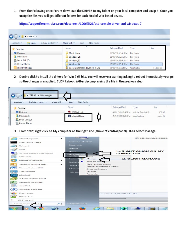 CISCO USB DRIVER DOWNLOAD AND INSTALLATION | PDF