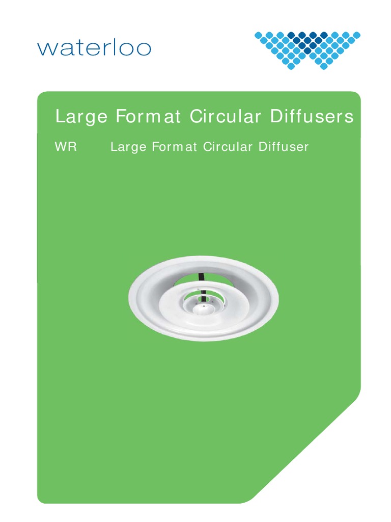 Waterloo WR-large-format-circular-diffusers | PDF | Duct (Flow ...