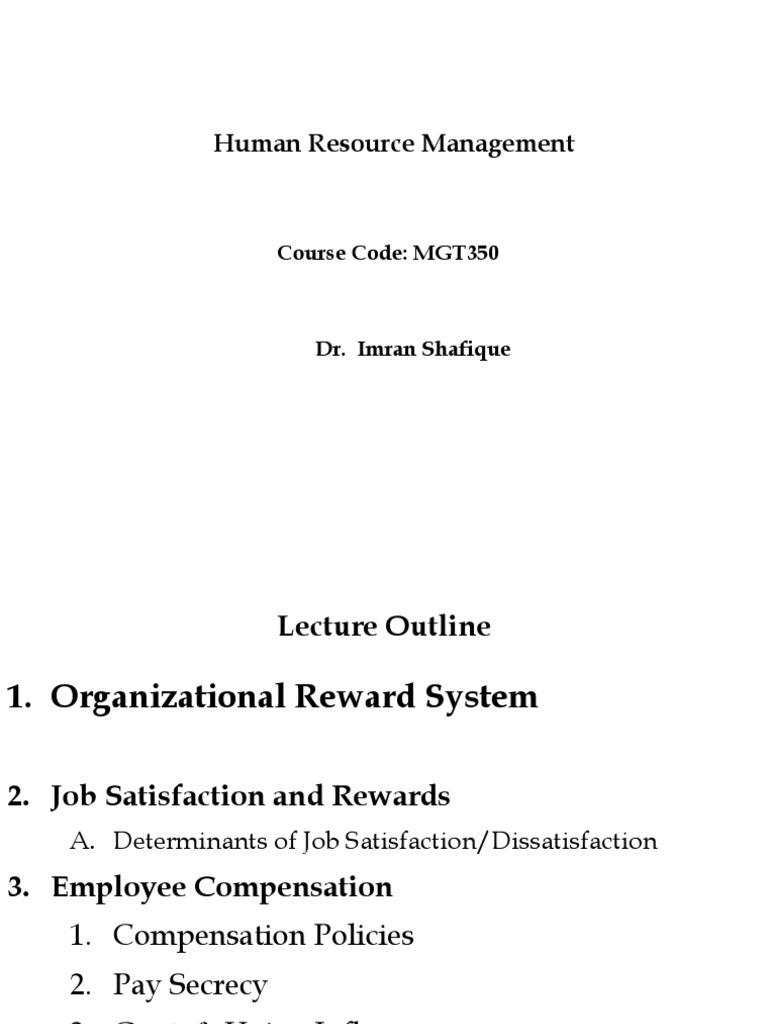 Human Resource Management: Course Code: MGT350 | Download Free PDF ...