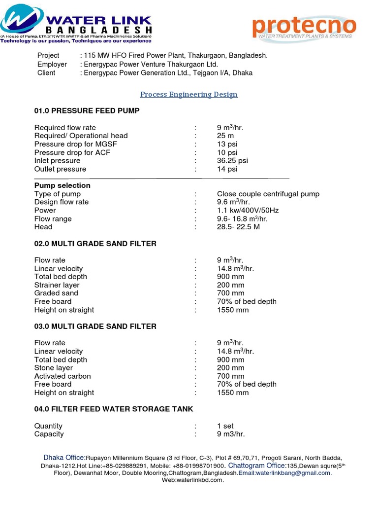 Process Engineering Design | PDF | Pump | Membrane