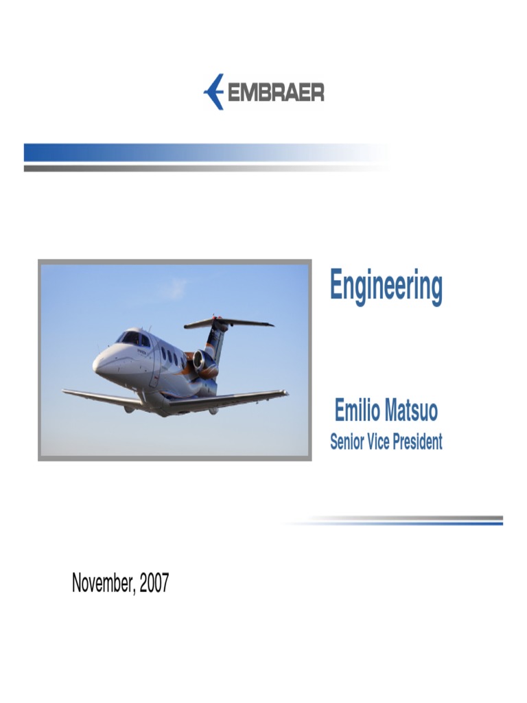 Engineering EMBRAER DAY 2007 | PDF | Simulation | Aviation