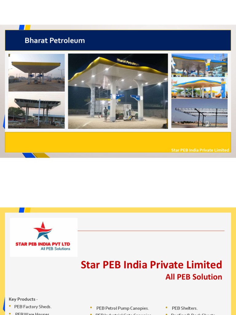 BPCL Petrol Pump Canopy Design Guide | PDF | Building Engineering ...