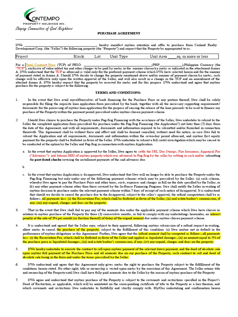 Project Block. Lot. Unit Type Unit Area - Sq. M More or Less | PDF ...