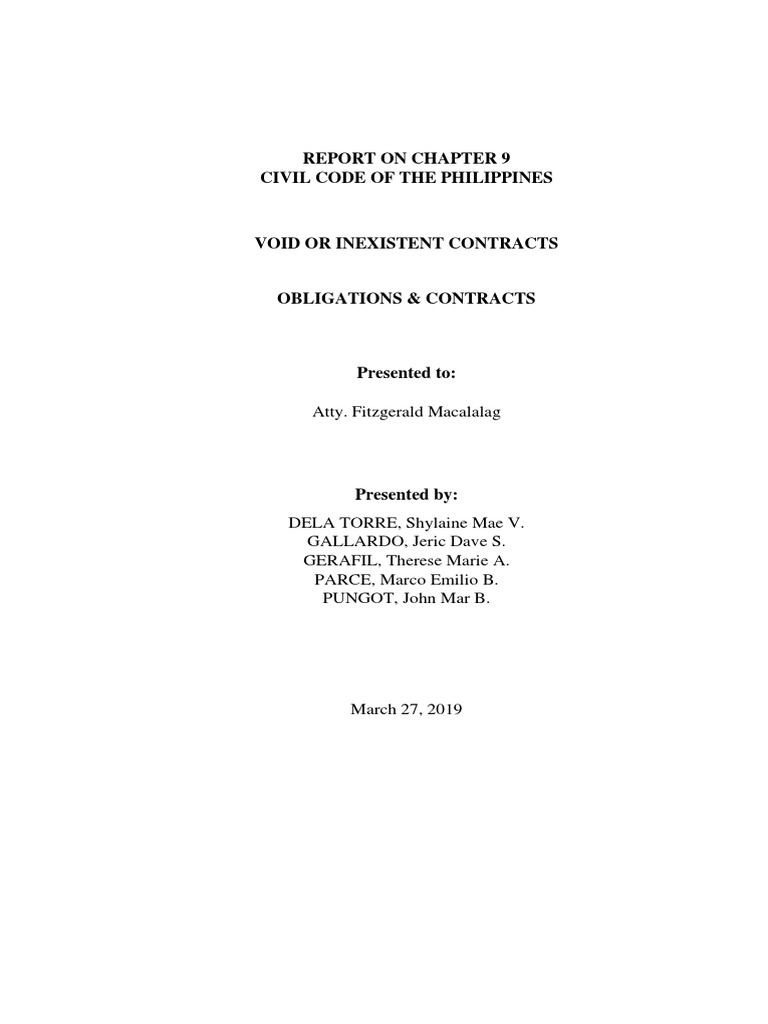 Understanding Void Contracts in Law | PDF | Overtime | Employment