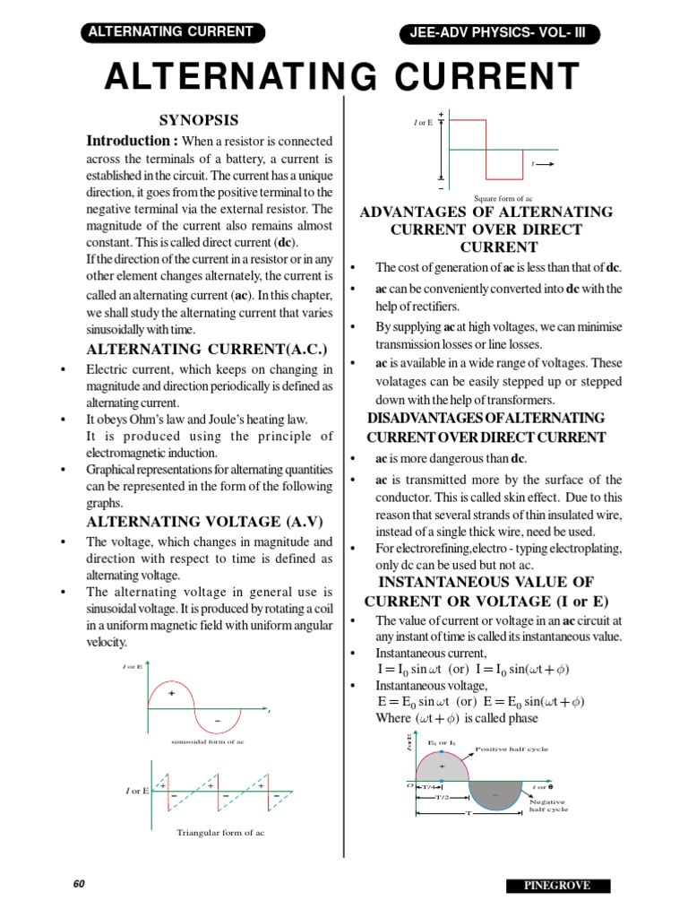 Ac 1 | PDF | Alternating Current | Direct Current