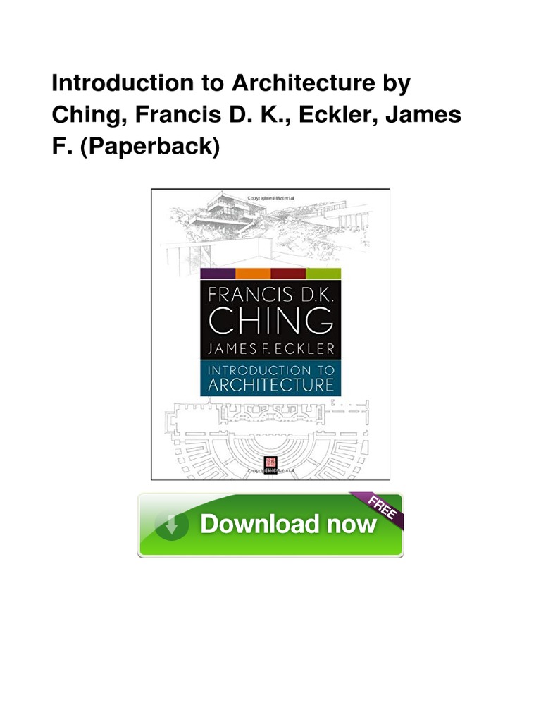 Introduction To Architecture | PDF