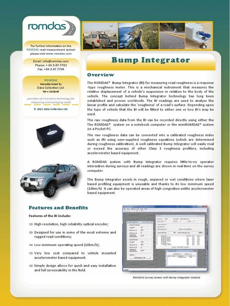 Bump Integrator | PDF | Surface Roughness | Accelerometer
