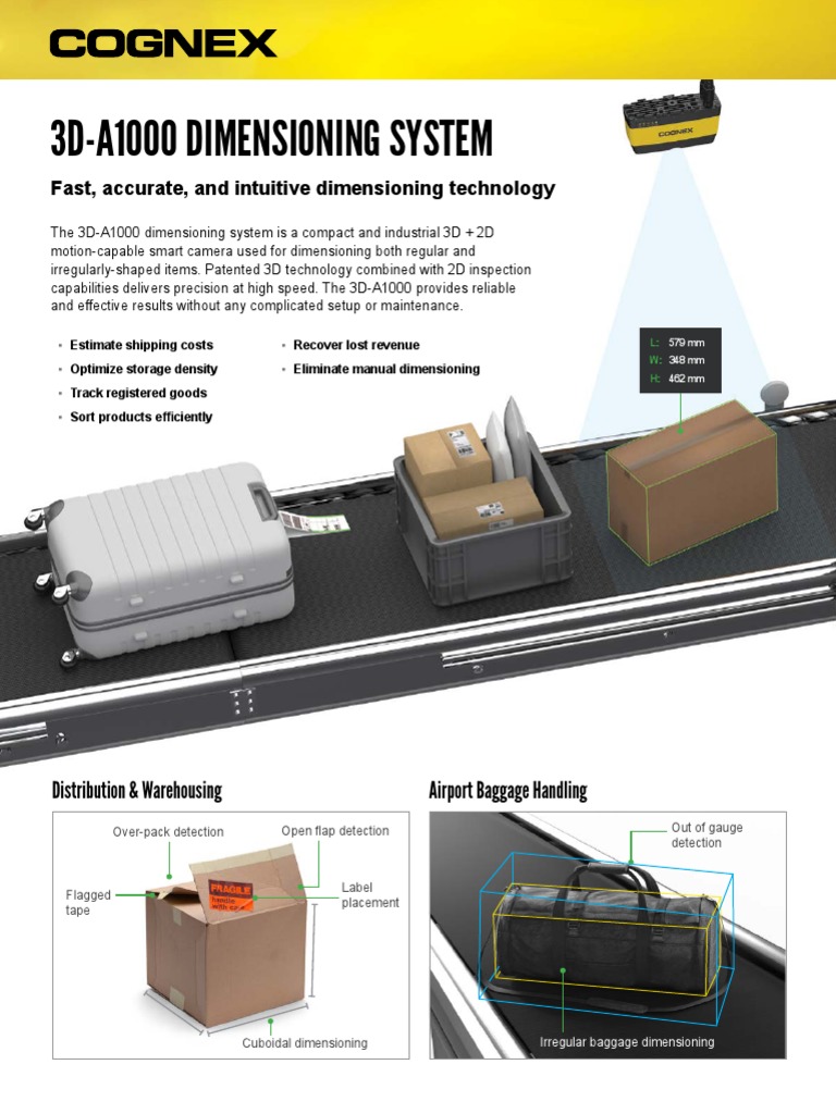 3D-A1000 Dimensioning System: Fast, Accurate, and Intuitive ...