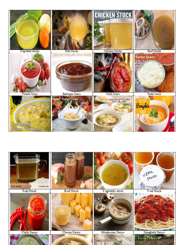 Vegetable Stocks Fish Stocks Chicken Stocks Beef Stocks | PDF