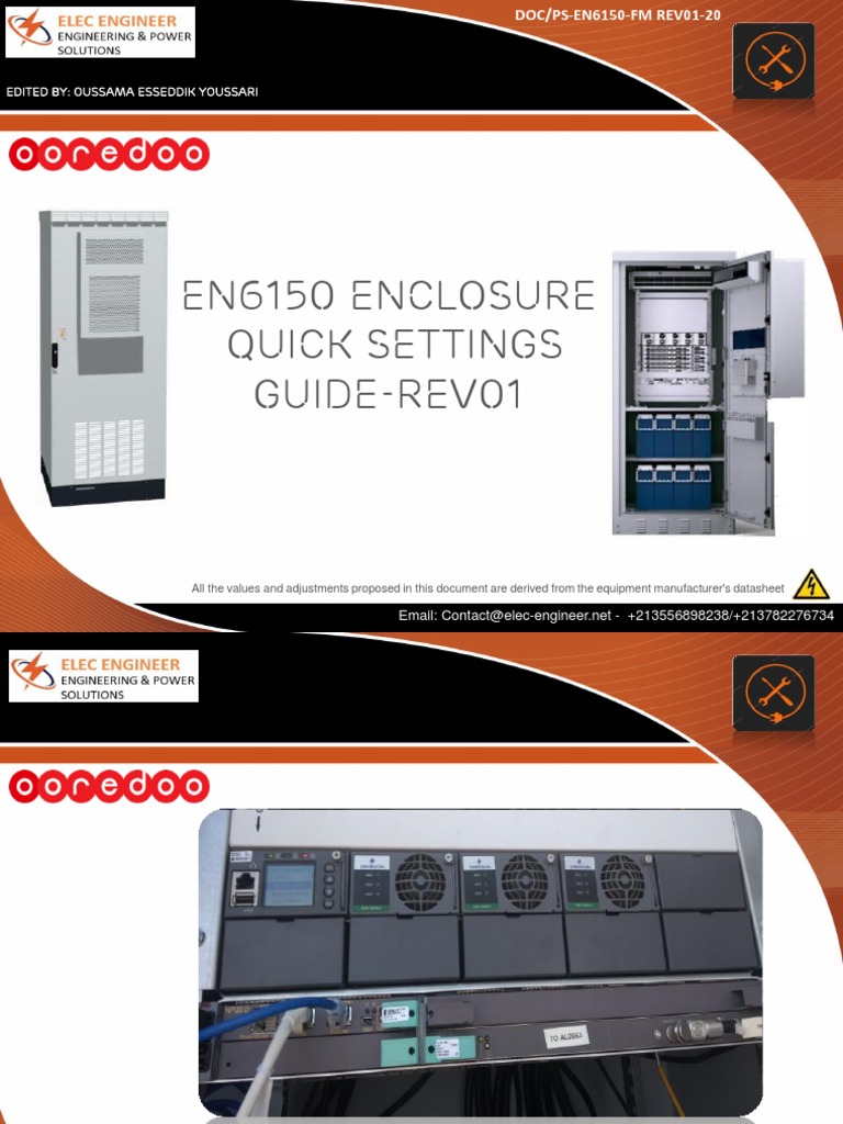 EN6150 Quick Settings Guide | PDF | Electromagnetism | Electric Power