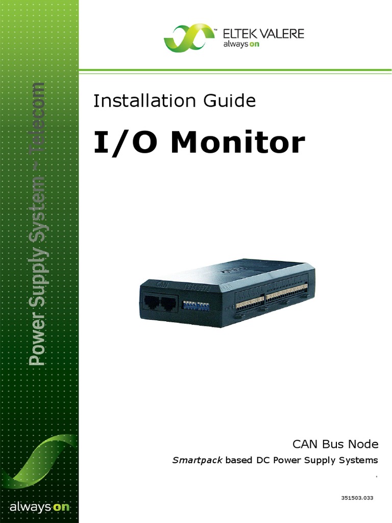Installation Guide I-O Monitor PDF | PDF | Relay | Input/Output