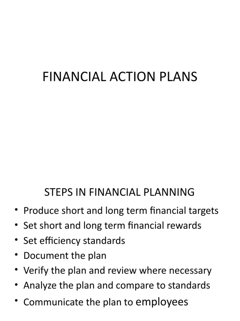 Financial Action Plans and Analysis Guide | PDF