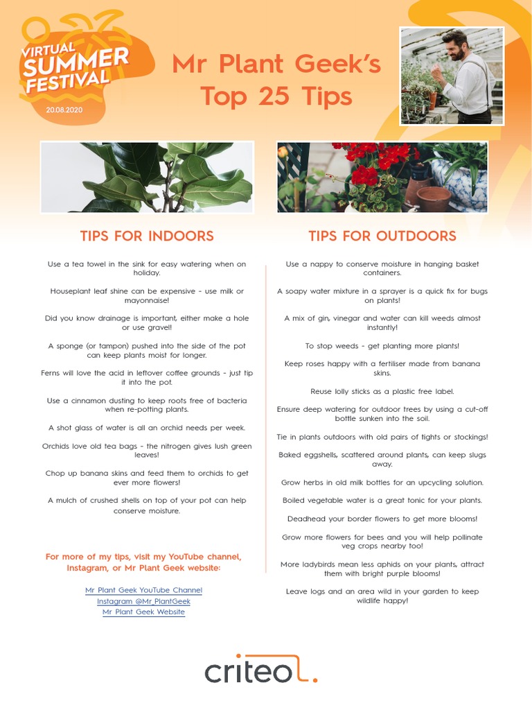 25 Potted Plants Tips PDF | PDF | Houseplant | Plants