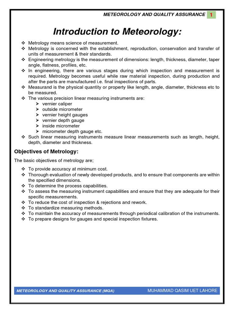 Lab Report MQA | PDF | Metrology | Tools