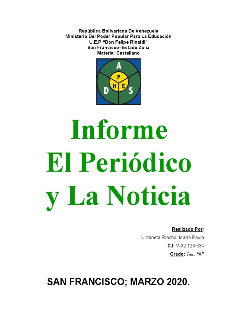 Informe El Periodico y La Noticia | PDF | Periódicos | Información