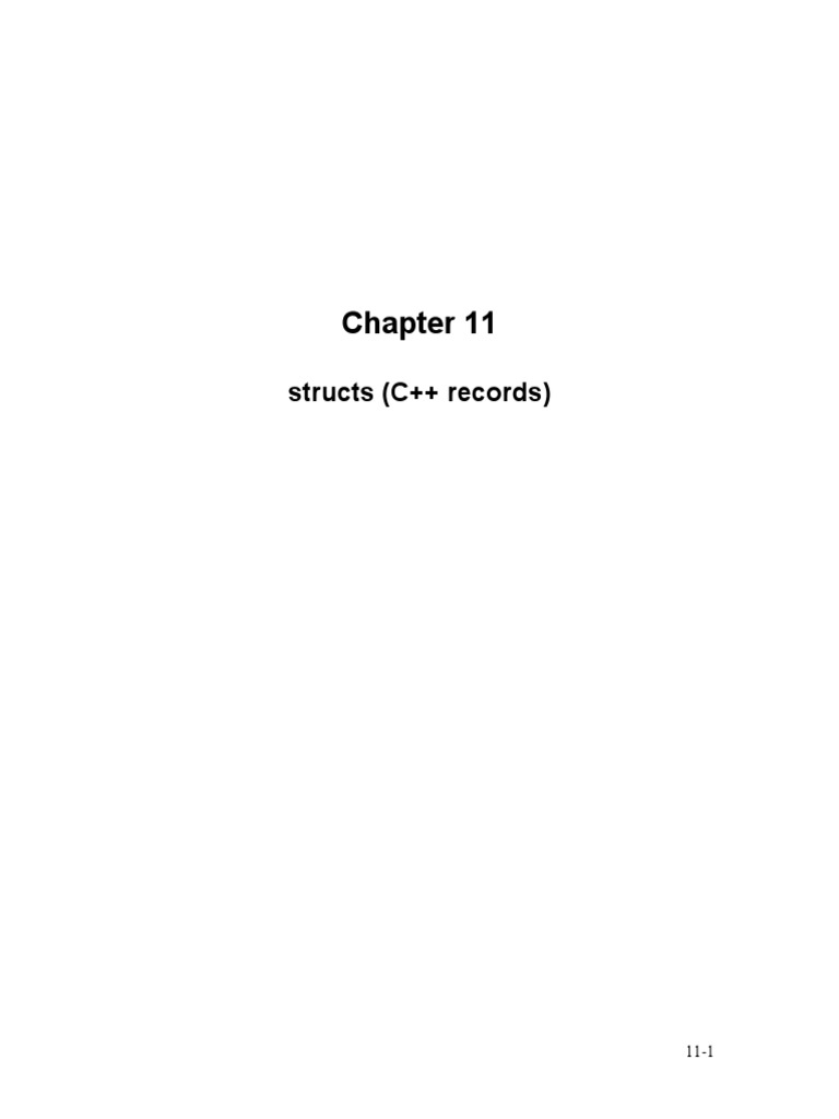 Structs (C++ Records) | PDF | Notation | Computer Programming