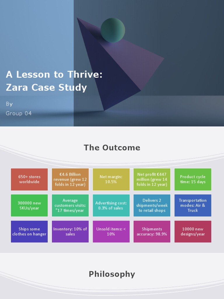 A Lesson To Thrive: Zara Case Study: by Group 04 | PDF | Retail | Inventory