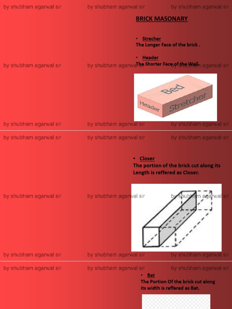 Brick Masonary - Watermark | PDF | Civil Engineering | Building Materials