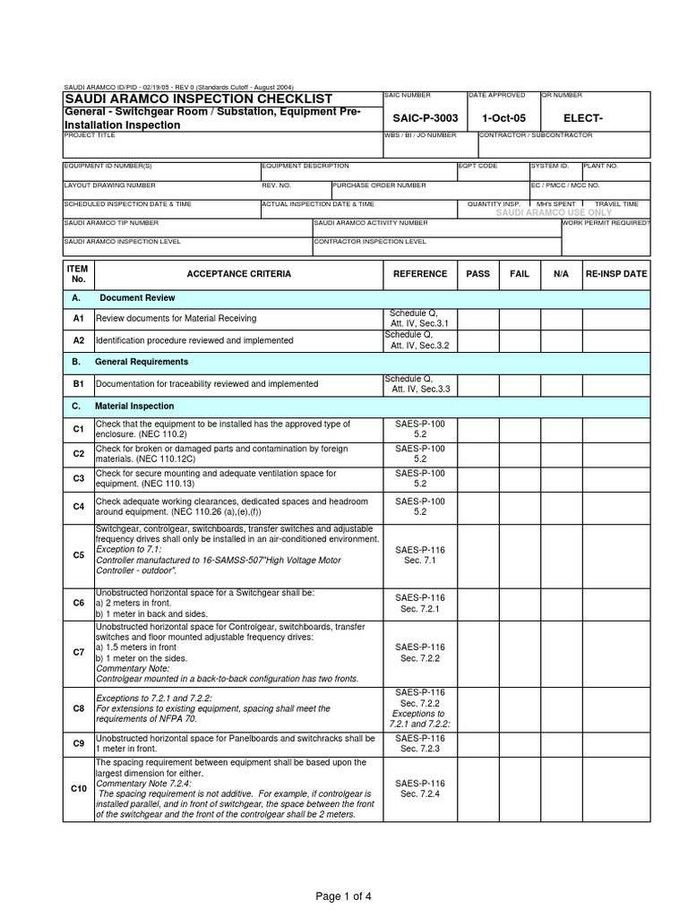 Saic-P-3003 Rev 0 PDF | PDF