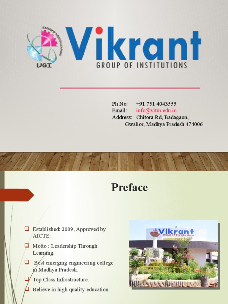 Vikrant Ppt By Dakshita Jain Pdf Learning