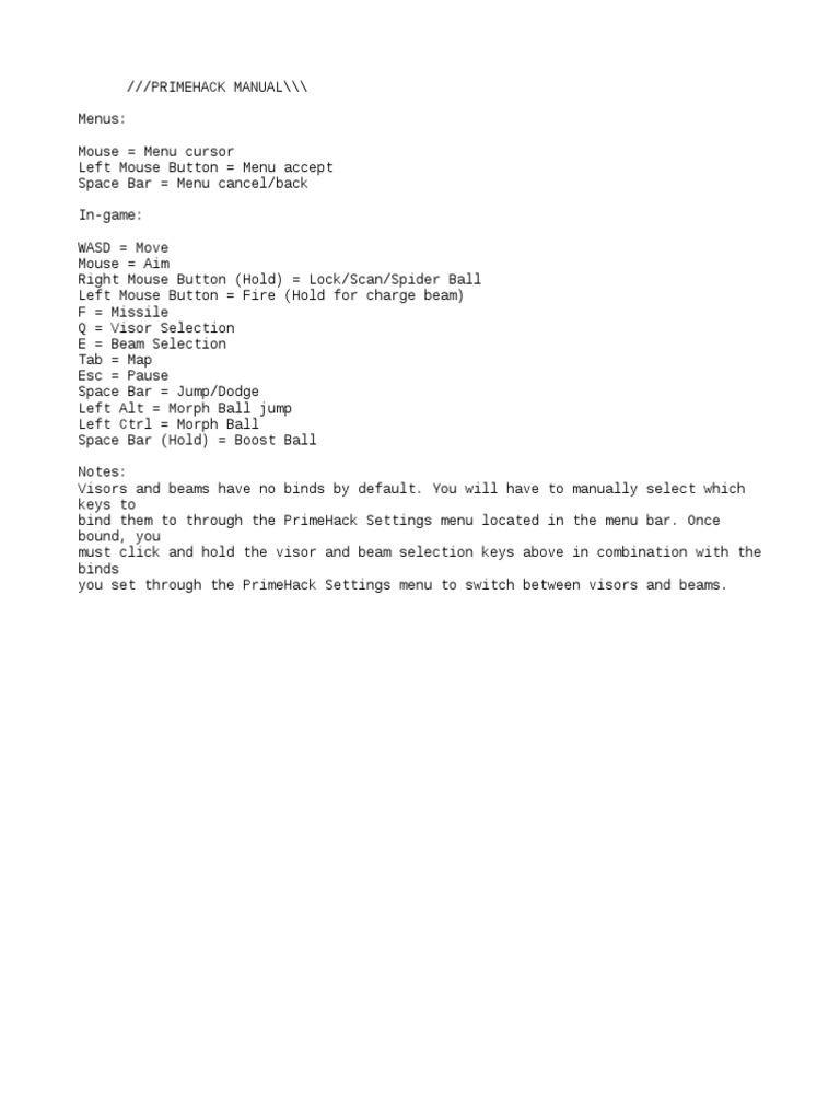 PrimeHack Manual | PDF