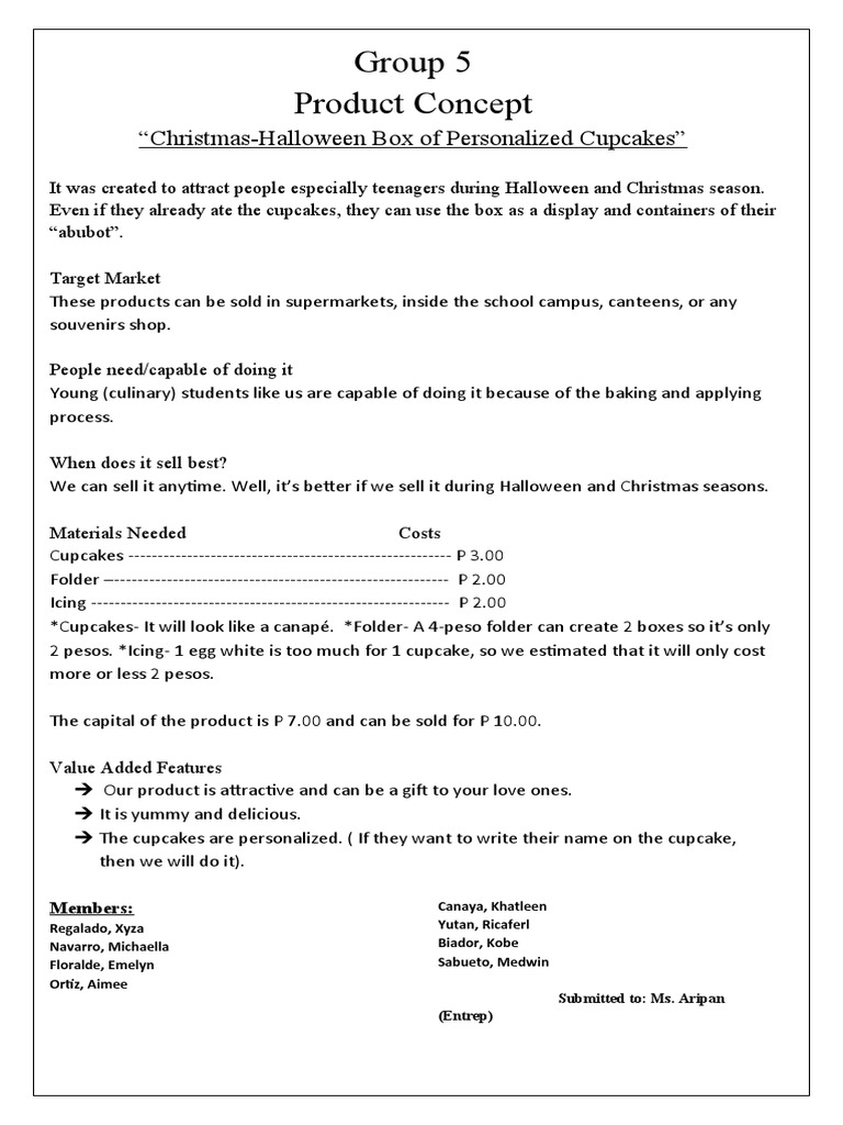 ENTREP - Product Concept | PDF