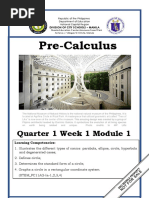 Pre-Calculus Quarter 1 - Module 4: Ellipses and Hyperbolas | PDF ...