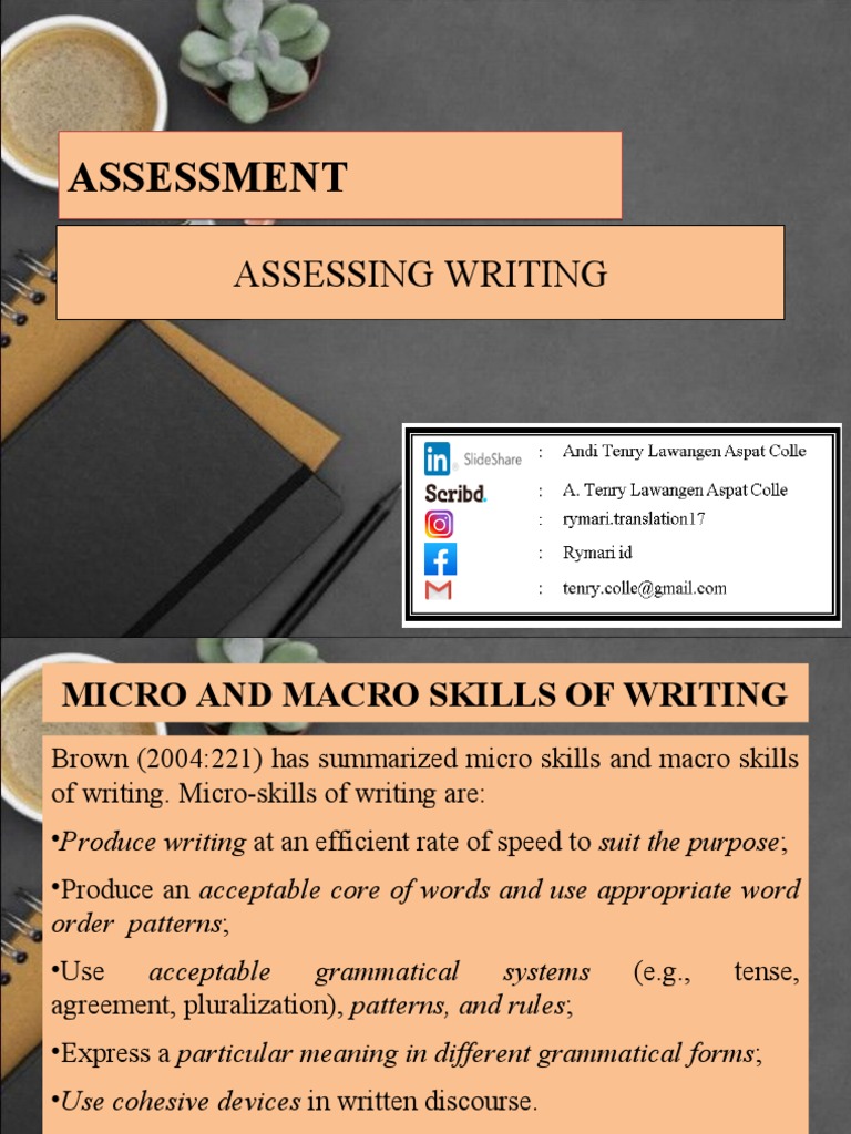 Writing Skills Assessment Guide | PDF | Multiple Choice | Question