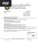 Maths JC Exam 2024 | PDF | Area | Shape