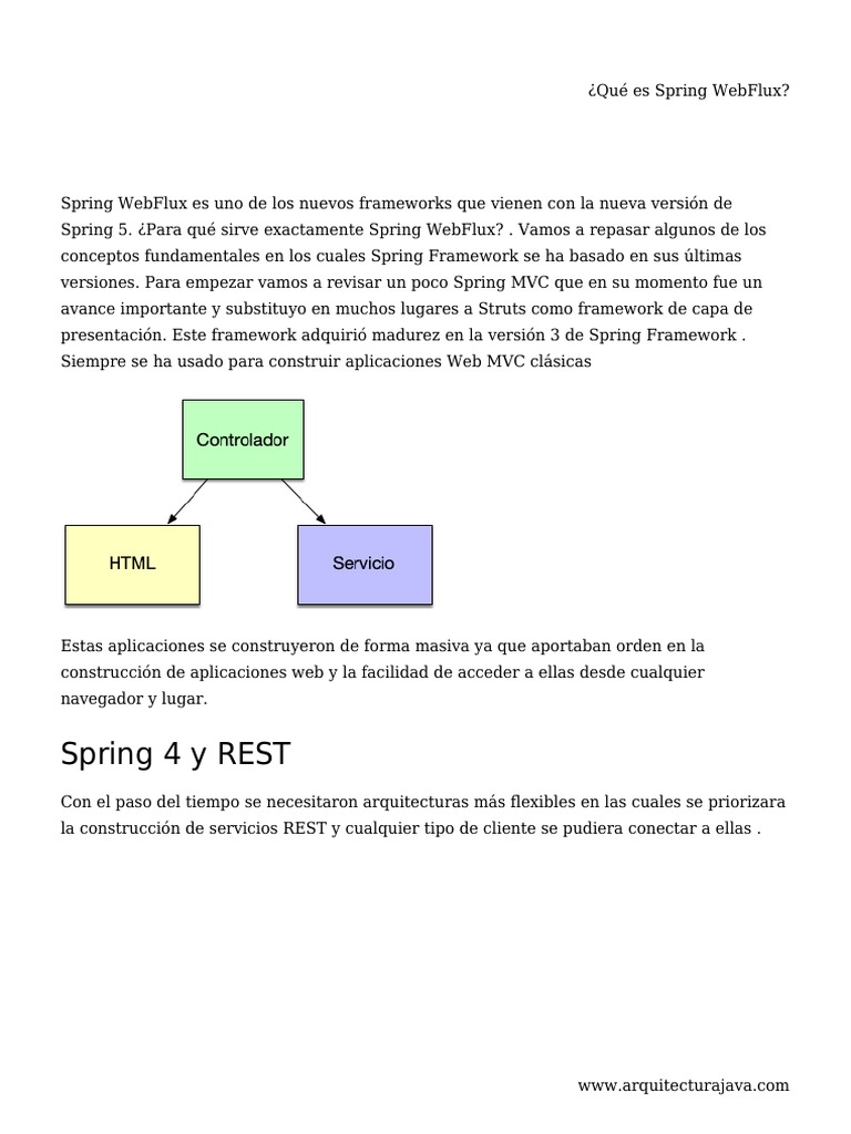 ¿Qué Es Spring WebFlux | PDF | Spring Framework | Transferencia de ...