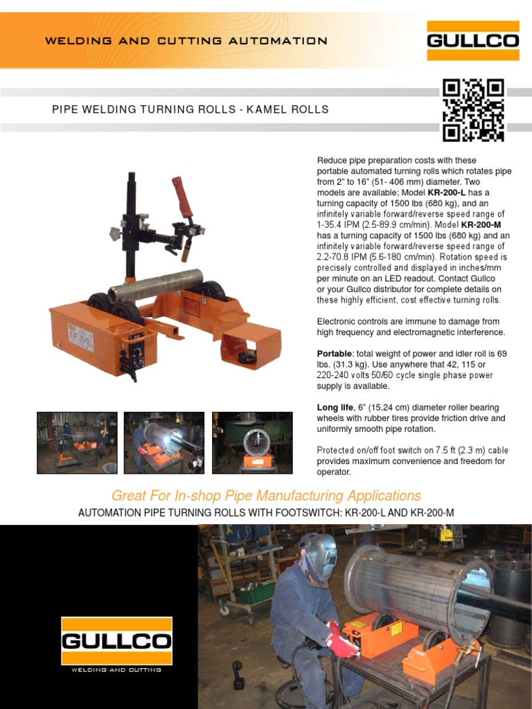 KAMEL Rolls - Pipe Turning Rolls | PDF | Pipe (Fluid Conveyance) | Welding